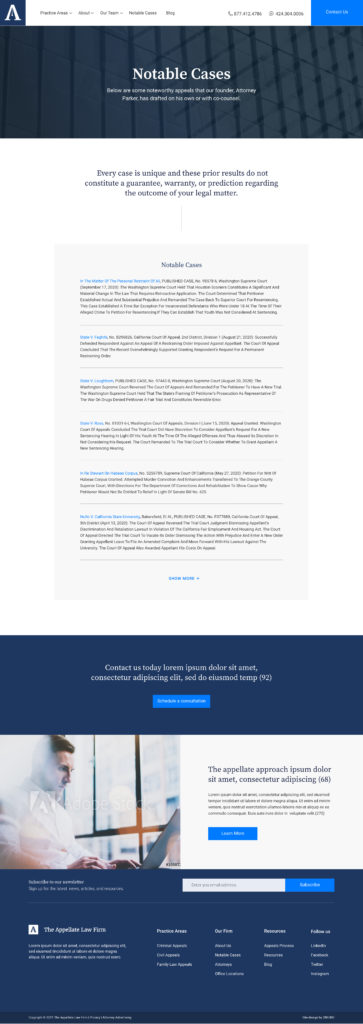 Notable Cases - The Appellate Law Firm